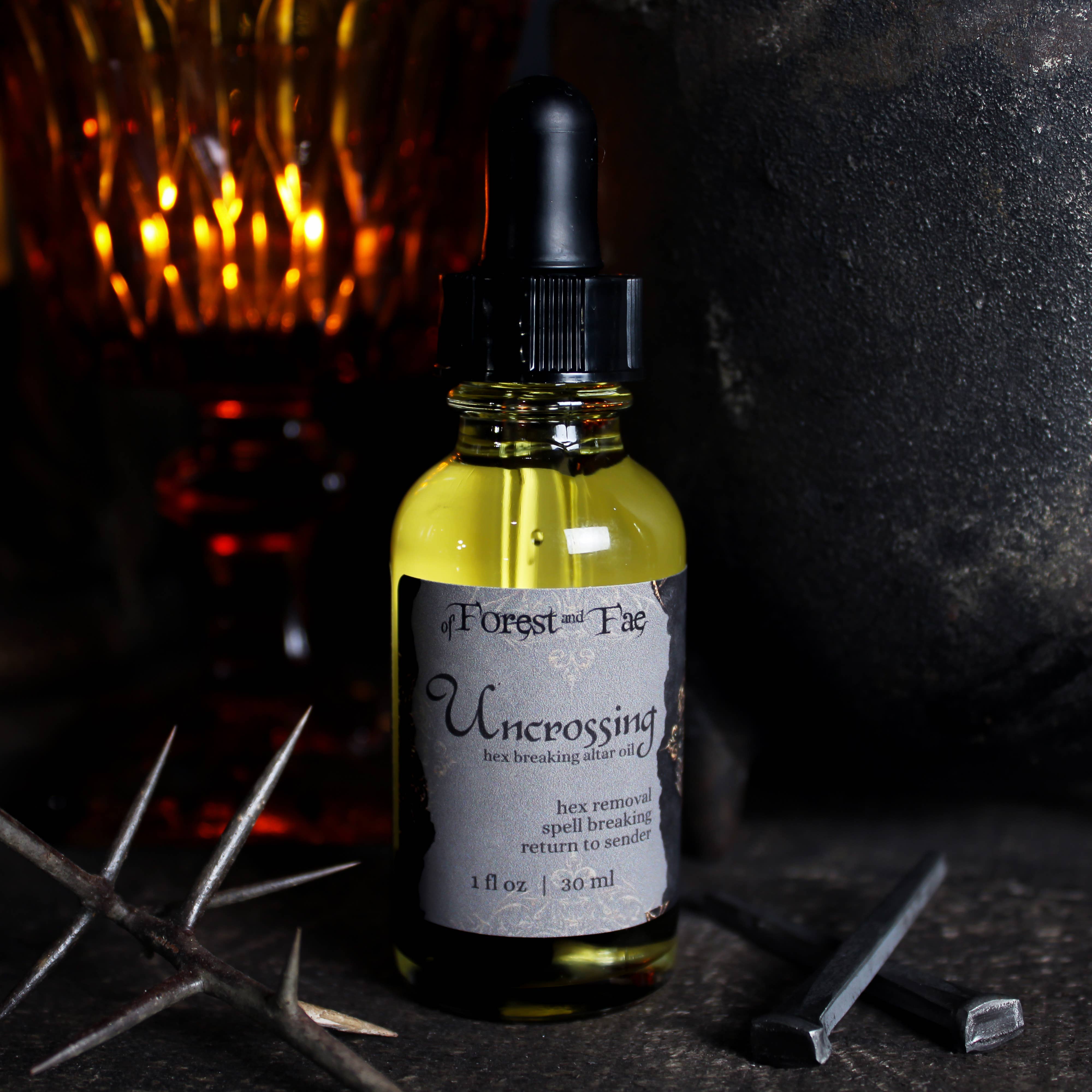 Uncrossing & Hex Breaking Altar Oil • Return to Sender Oil – The Cosmic ...