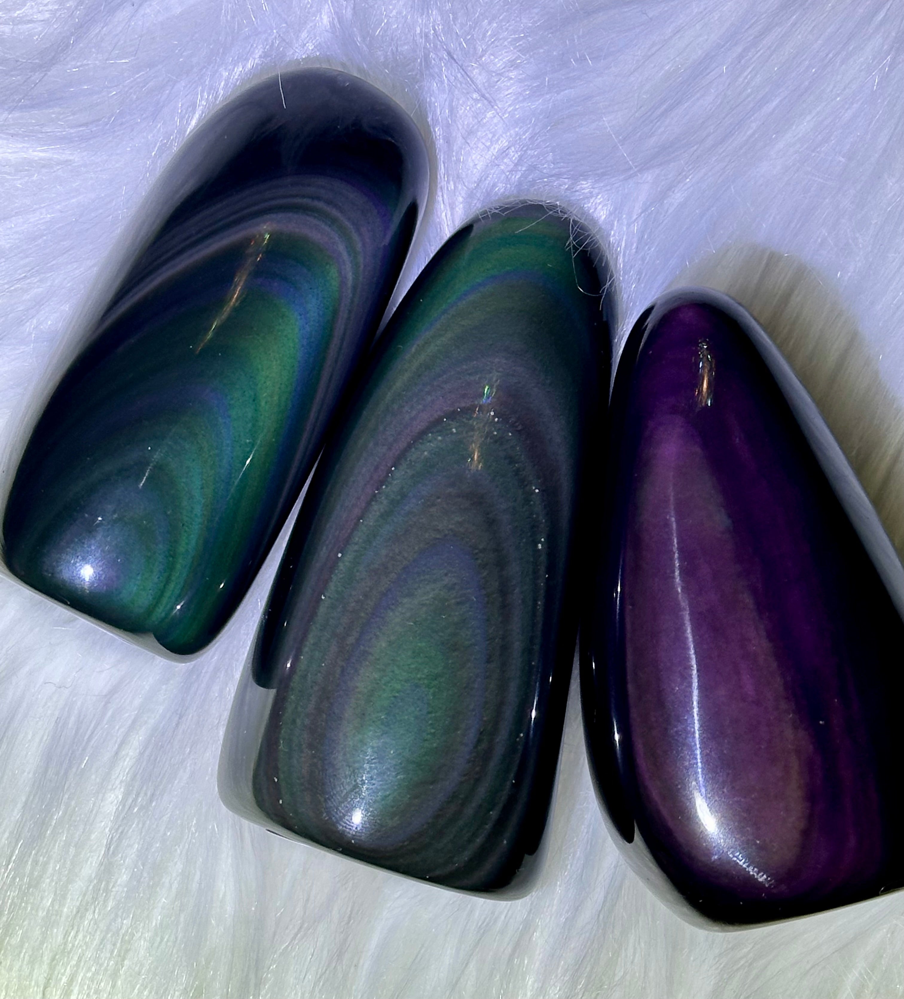Rainbow Obsidian Freeforms – The Cosmic Exchange