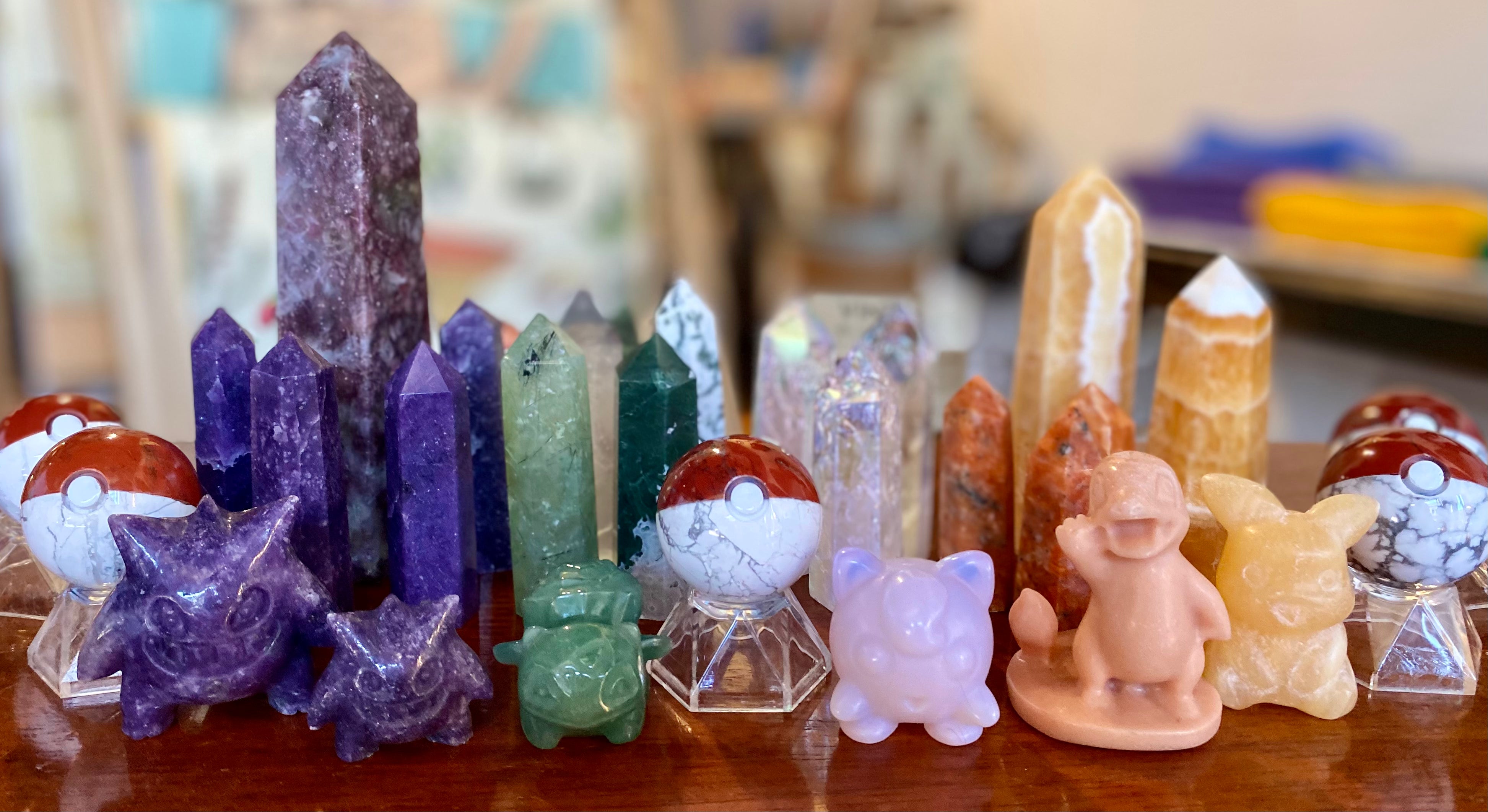 Pokémon Carved Crystal Characters - Medium – The Cosmic Exchange